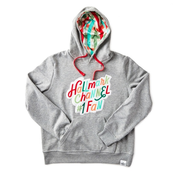 Hallmark | Tops | Hallmark Channel Fan Hoodie Sweatshirt | Poshmark
